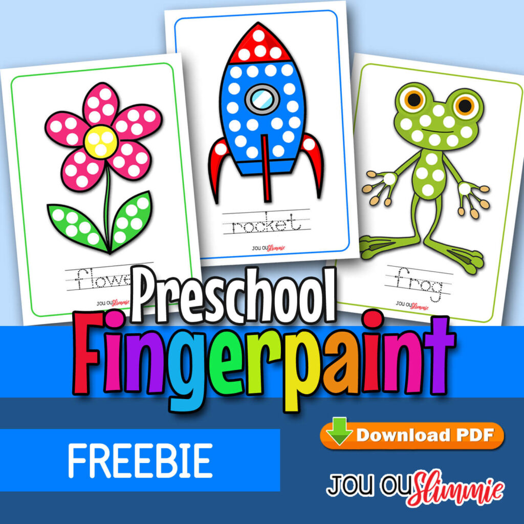 Fingerpaint for preschool - Jou Ou Slimmie