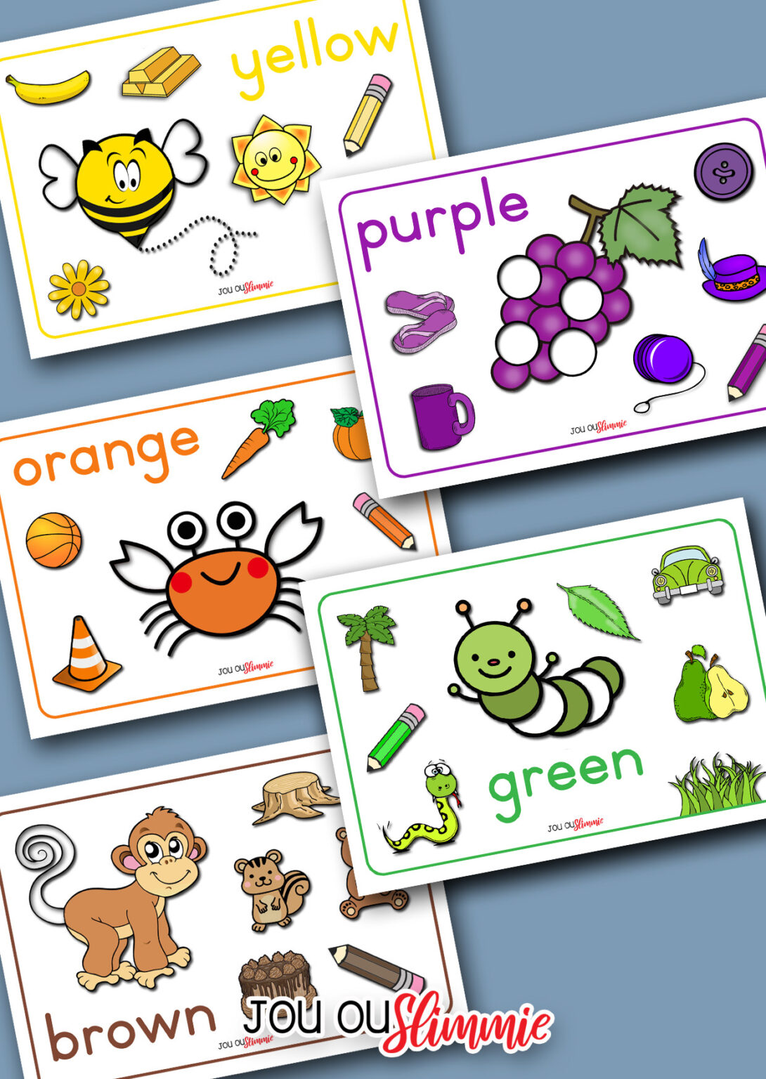 Colours Playdough Mats - Jou Ou Slimmie