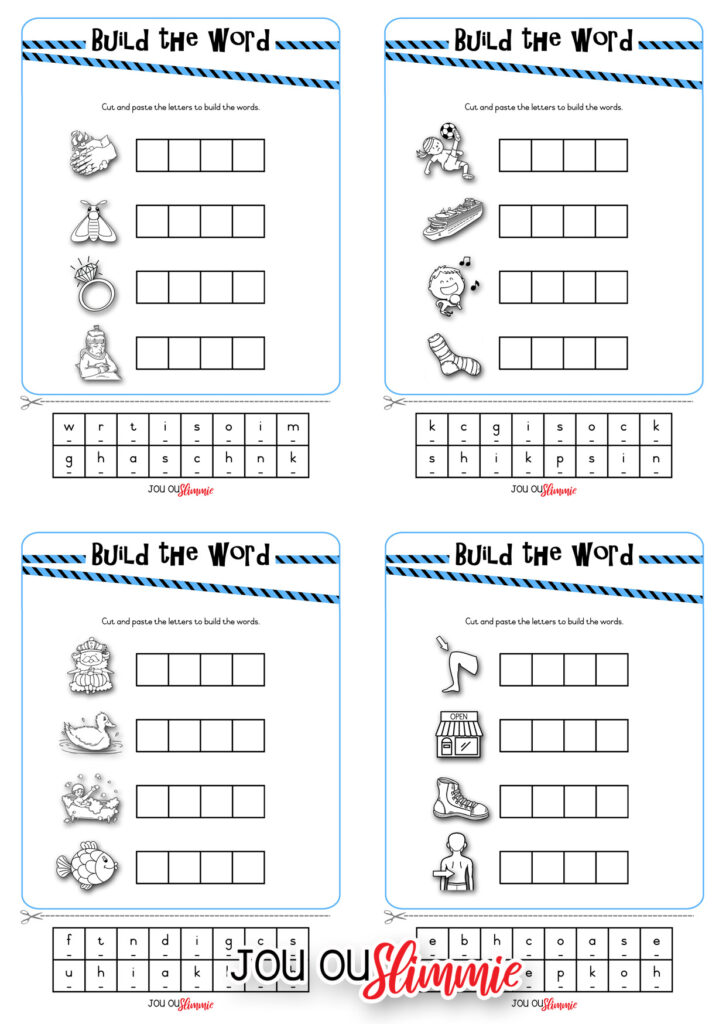 Build the Words | Consonant Digraphs - Jou Ou Slimmie