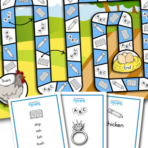 Consonant Digraphs Board Game - Jou Ou Slimmie