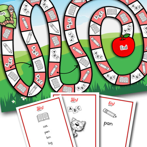 Short Vowels Board Game - Jou Ou Slimmie