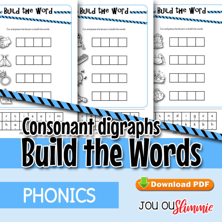 Build the Words | Consonant Digraphs - Jou Ou Slimmie