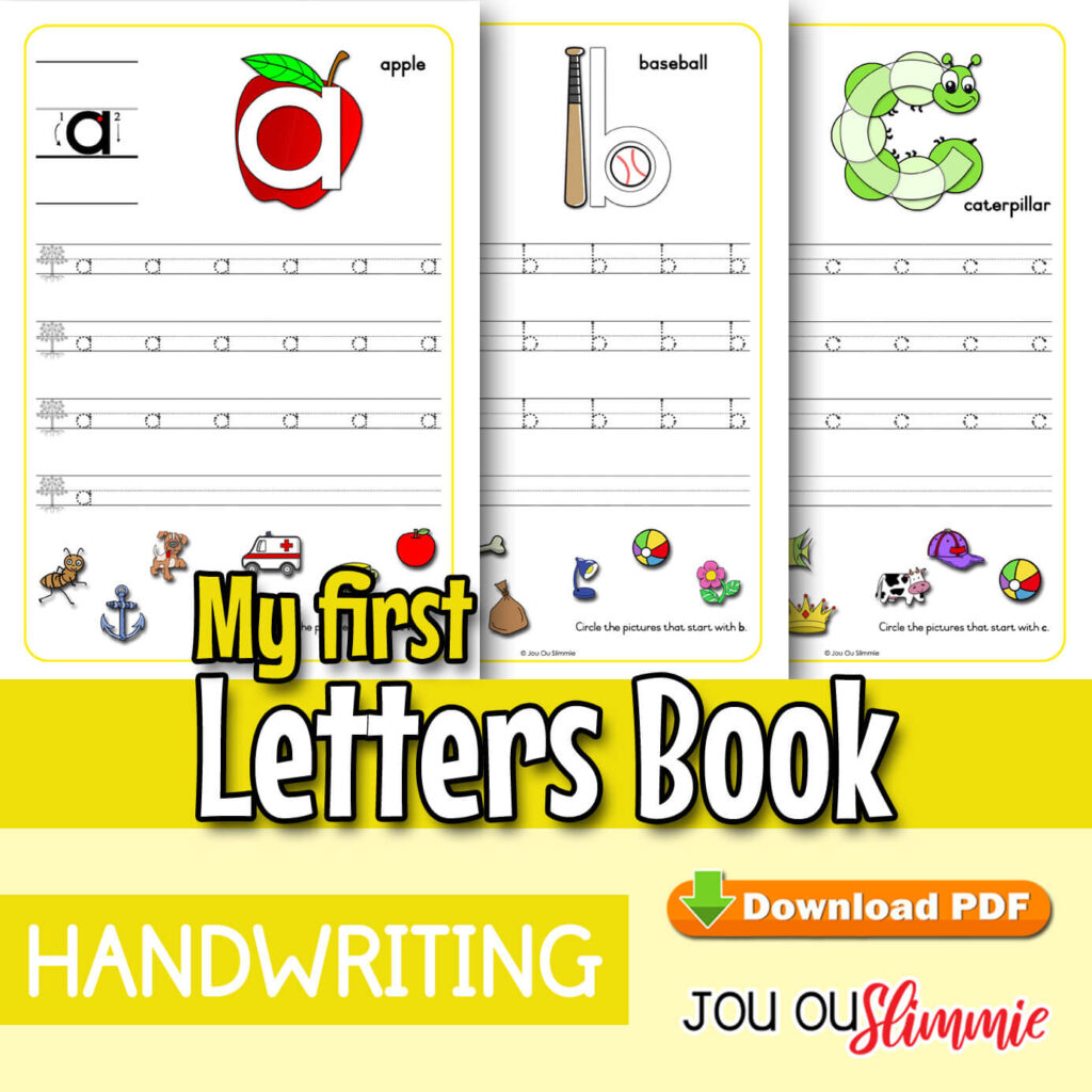 My First Letters Book | Lowercase - Jou Ou Slimmie