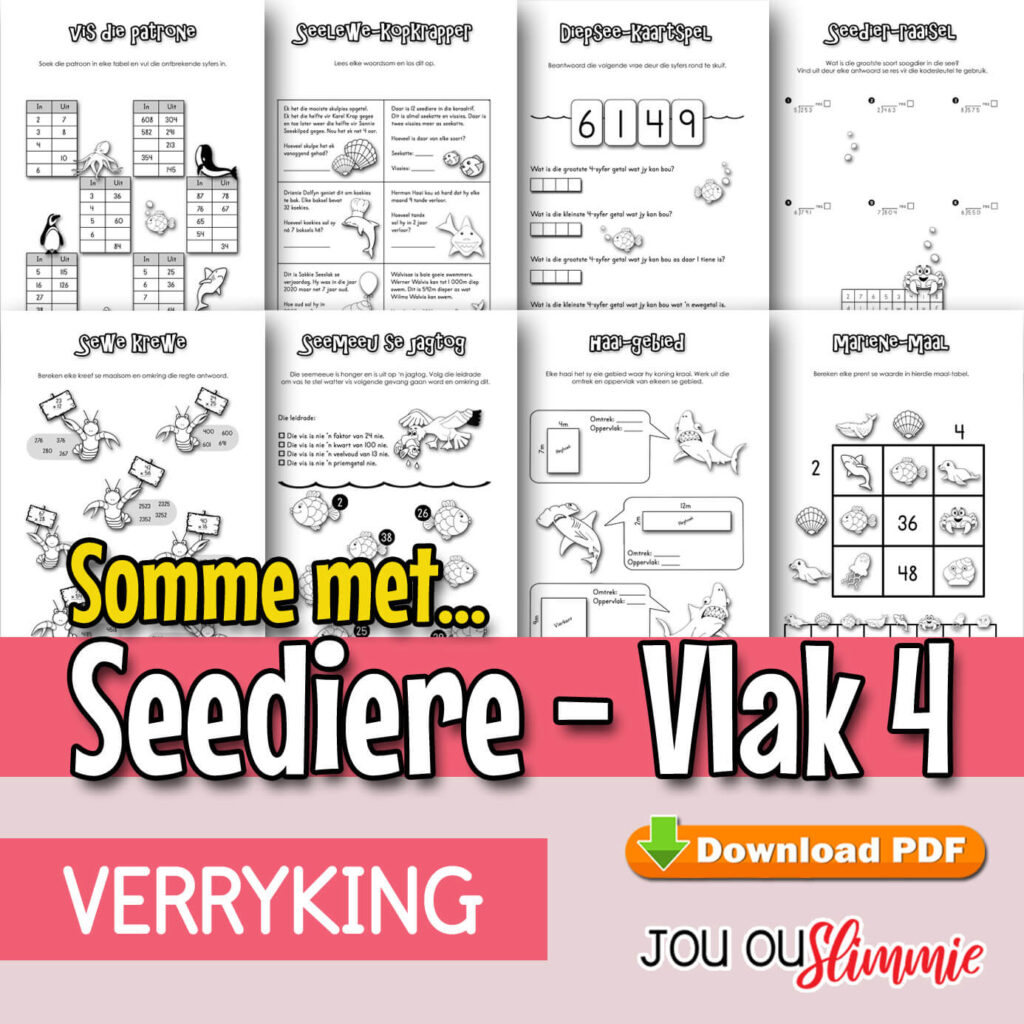 Somme met... Seediere - Vlak 4 - Jou Ou Slimmie