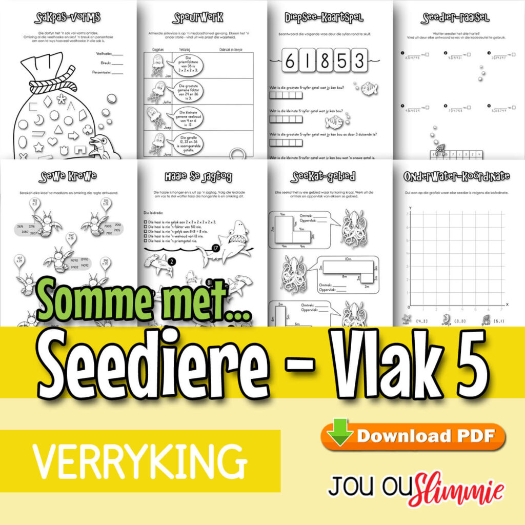 Somme met... Seediere - Vlak 5 - Jou Ou Slimmie