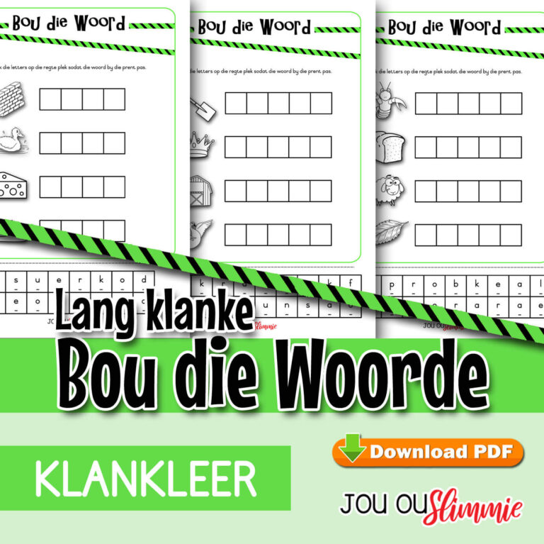 Bou die Woorde | Lang Klanke - Jou Ou Slimmie