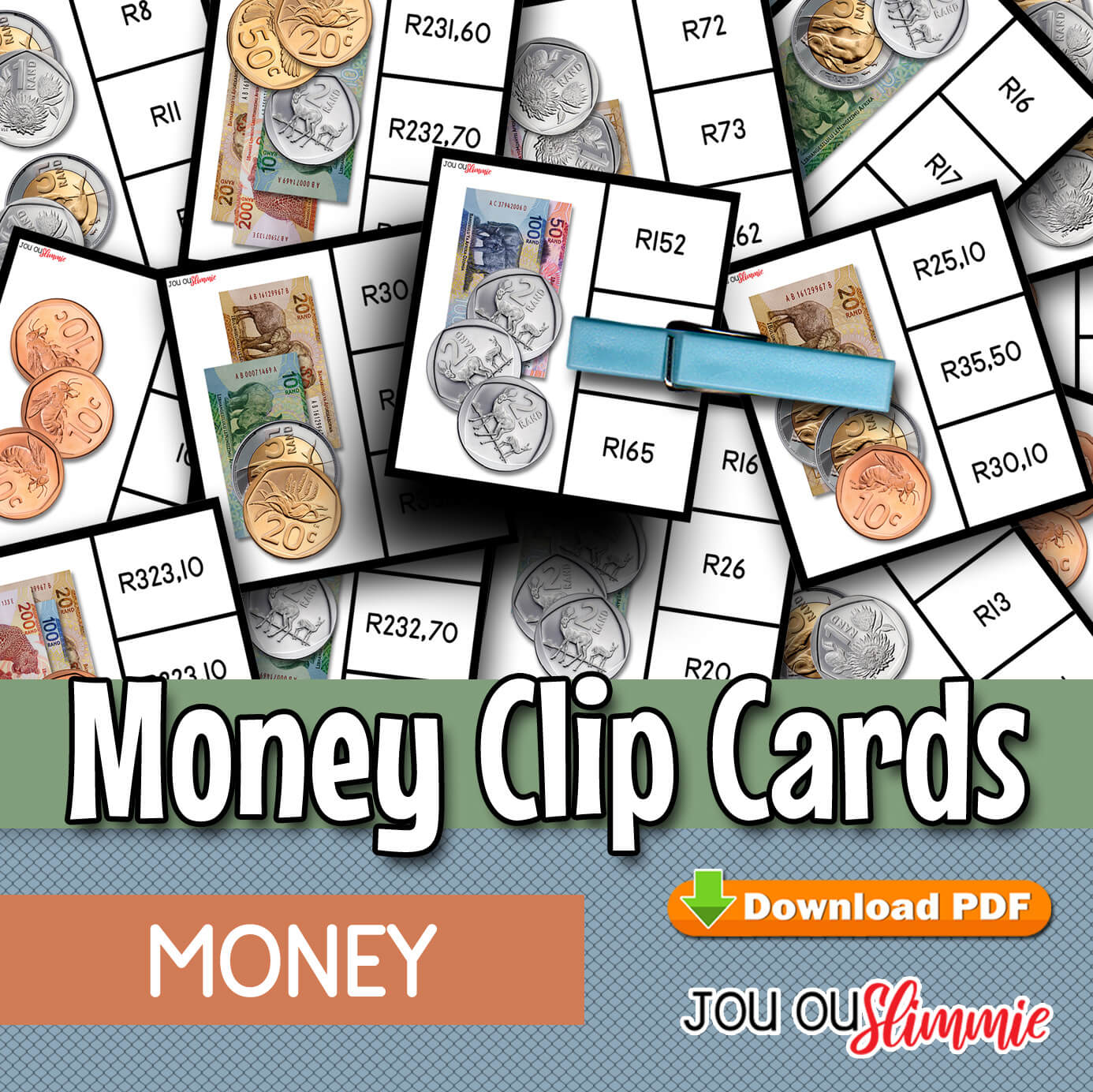 Money Clip Cards | SA Money - Jou Ou Slimmie