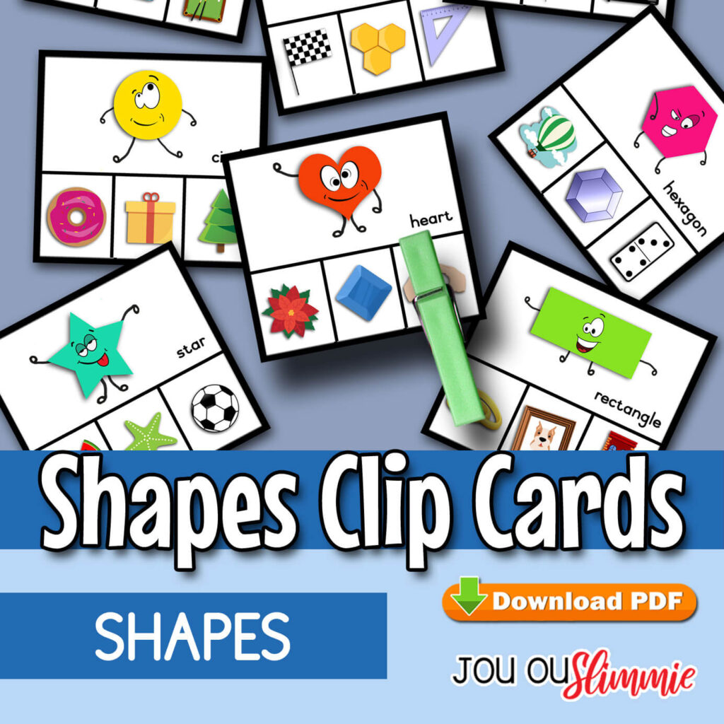 Shapes Clip Cards - Jou Ou Slimmie
