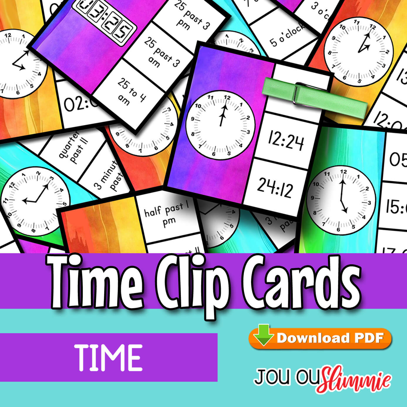 Time Clip Cards - Jou Ou Slimmie