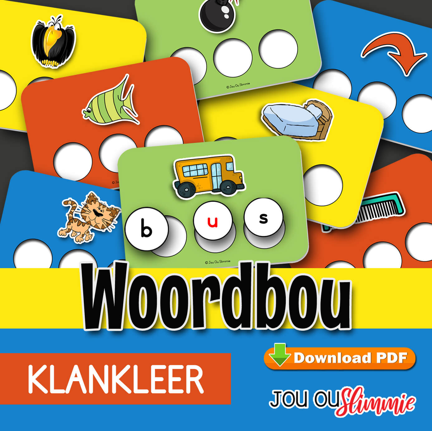 Woordbou-kaarte - Jou Ou Slimmie