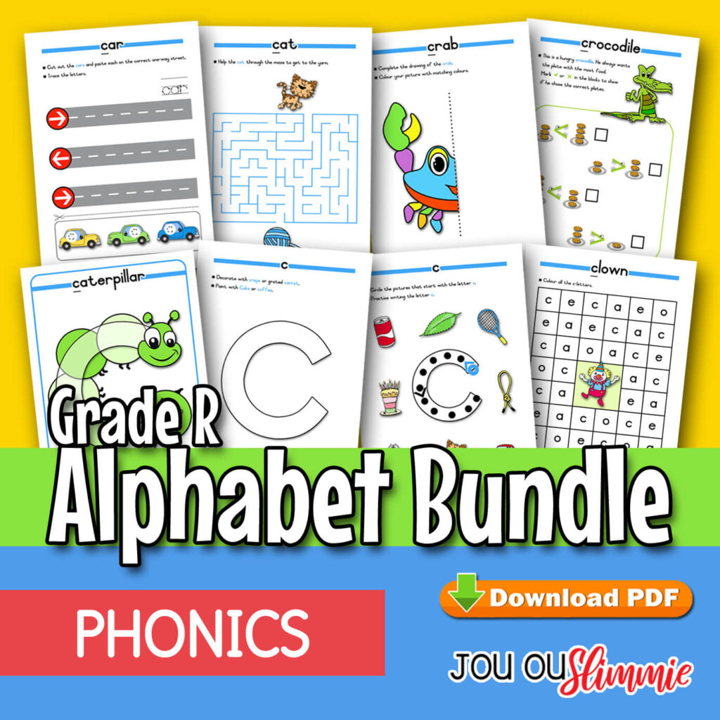 Grade R - Alphabet bundle - Jou Ou Slimmie