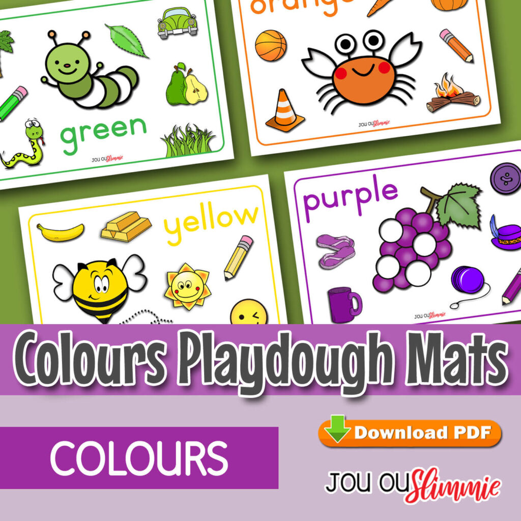 Colours Playdough Mats - Jou Ou Slimmie