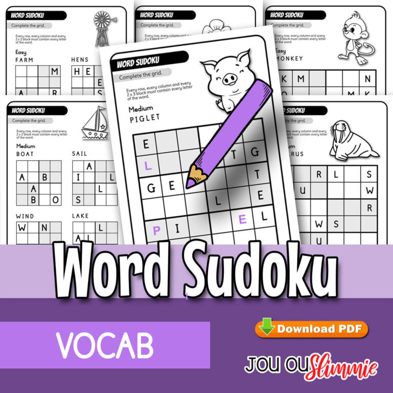 Word Sudoku | Word Game #5 - Jou Ou Slimmie