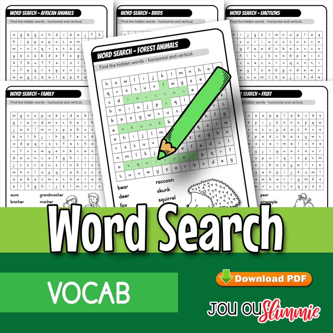 Word Search | Word Game #2 - Jou Ou Slimmie