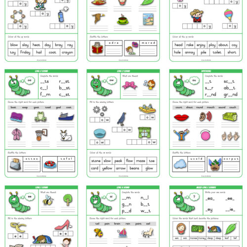 Vowel Digraphs Workbook - Jou Ou Slimmie