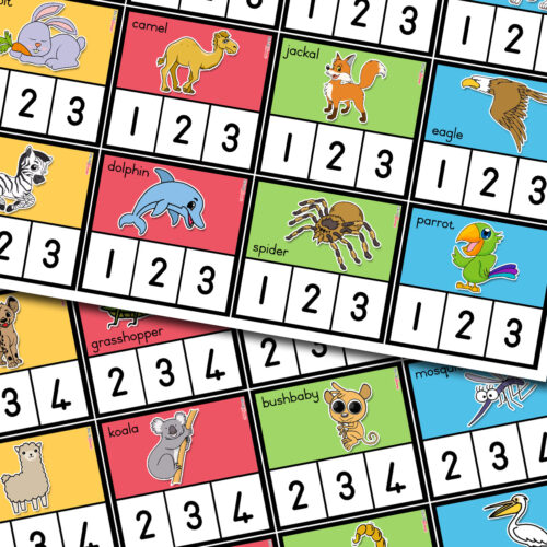 Syllables | Clip Cards - Jou Ou Slimmie