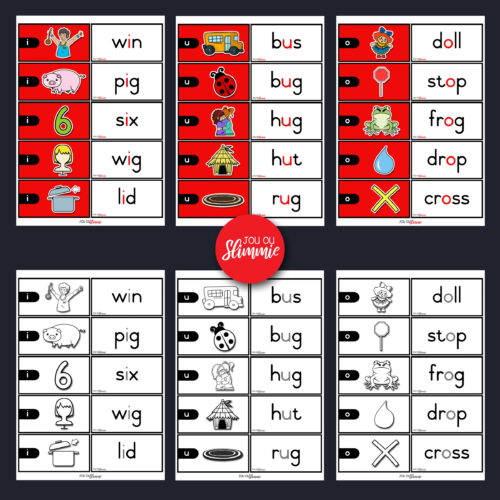 Flashcards | Short Vowels - Jou Ou Slimmie