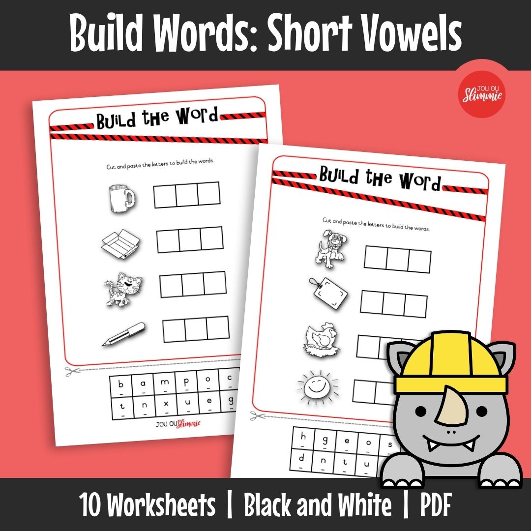 Build Words: Short Vowels - Jou Ou Slimmie