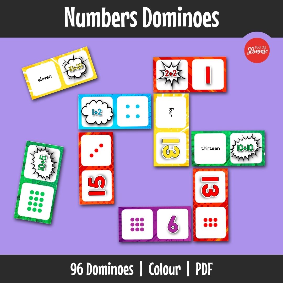 Numbers Dominoes - Jou Ou Slimmie