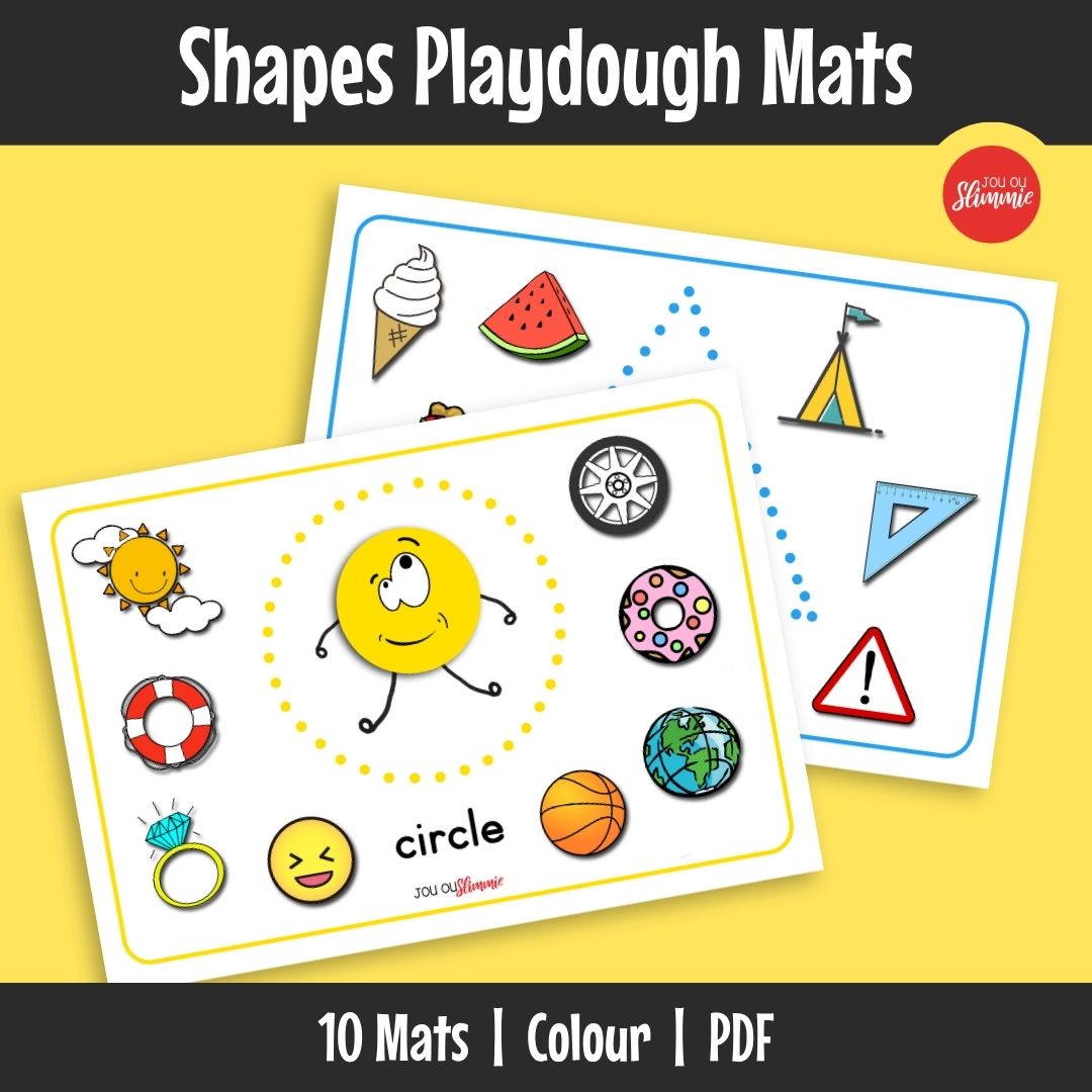 Shapes Playdough Mats - Jou Ou Slimmie